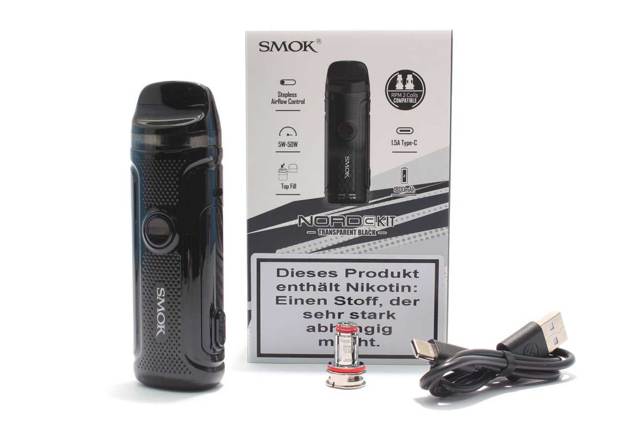 SMOK Nord C 50W POD Starterset 1800mAh: Hochwertig, leistungsstark und ...
